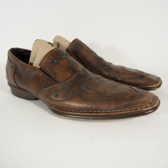 Mark Nason | Shoes | Mark Nason Lounge Shoes Mens Size Brown Leather ...